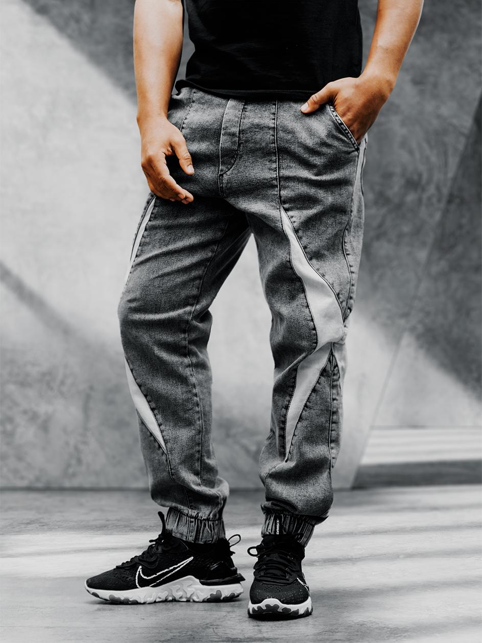 Spodnie Ze Ściągaczem Jogger męskie